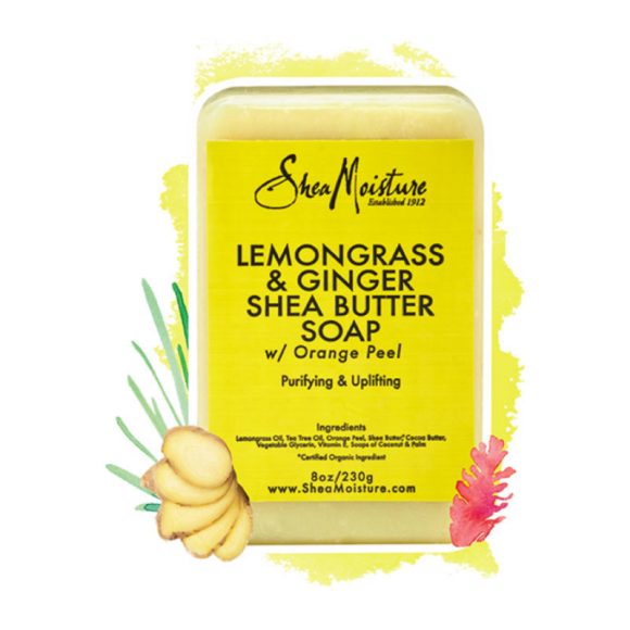 Shea Moisture Lemongrass & Ginger Shea Butter Soap w/ Orange Peel - 8 ...